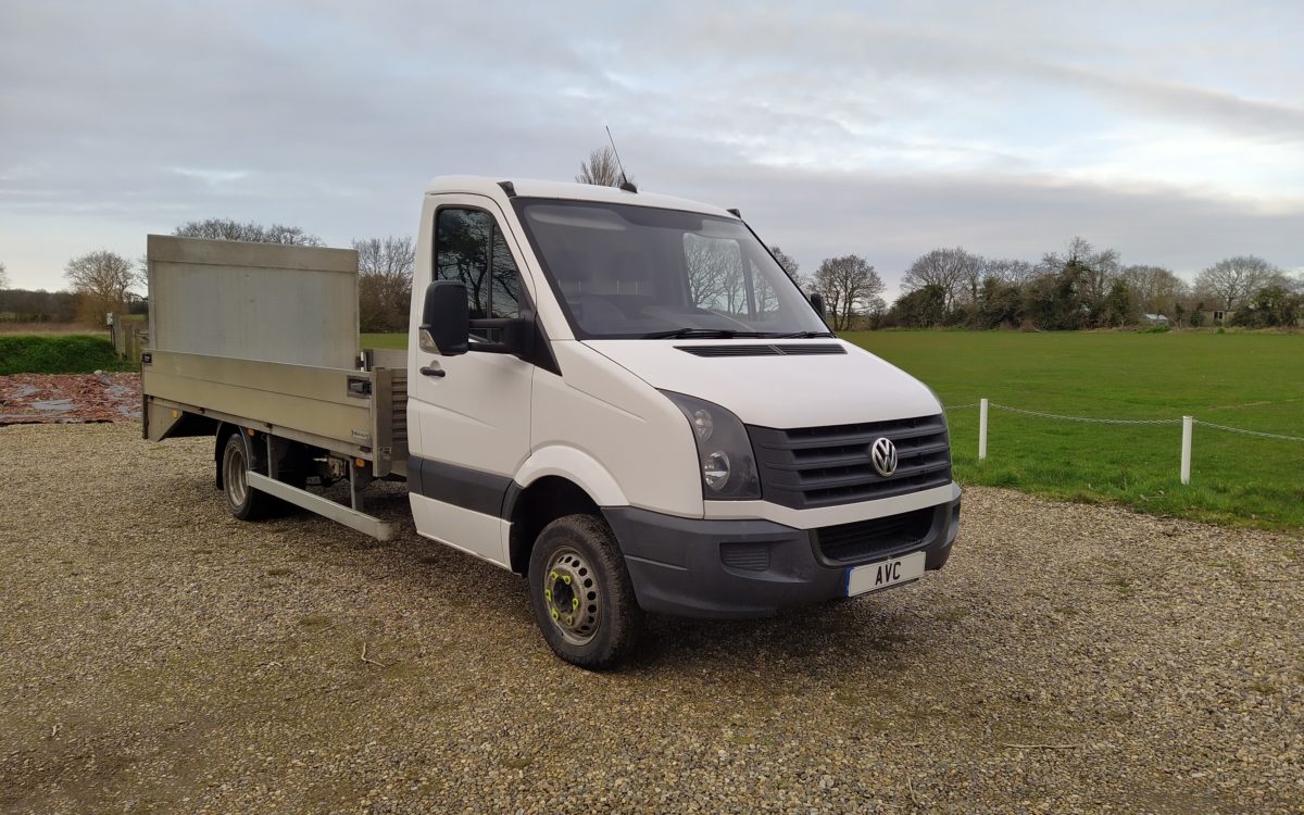 VW VOLKSWAGEN CRAFTER CR50 5 TON LWB CHASSIS CAB FITTED WITH TGS ...