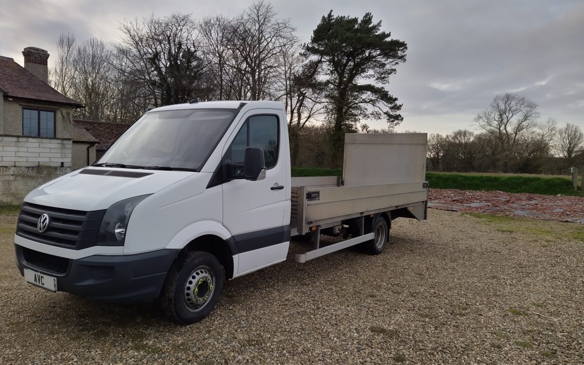 VW VOLKSWAGEN CRAFTER CR50 5 TON LWB CHASSIS CAB FITTED WITH TGS ...