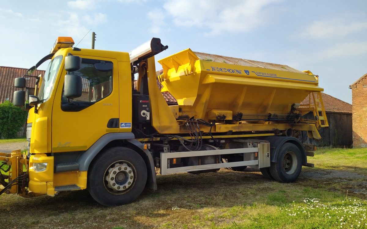HIAB MULTILIFT XR14 HOOK LOADER ECON SALT GRIT GRITTER SPREADER ...